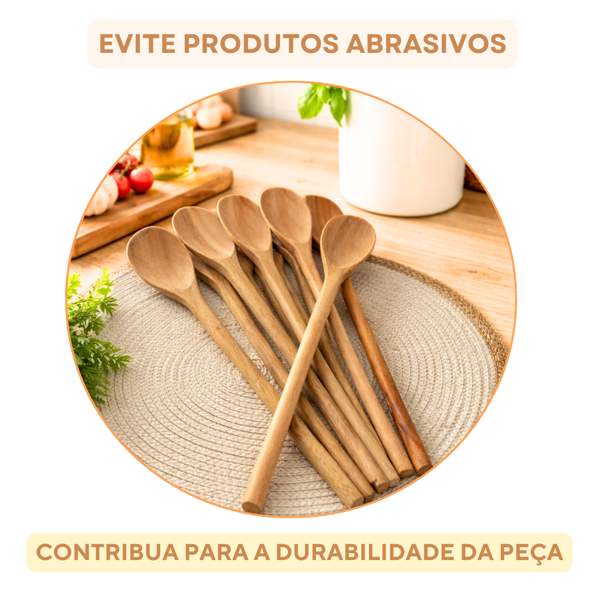 Colher de Pau 25cm Madeira – A Gourmet