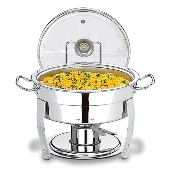 Rechaud Inox C/ Tampa E Fogareiro 5l Hotel – A Gourmet